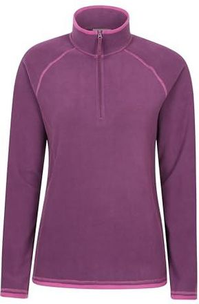 Mountain Warehouse Montana Micropolaire pour Femme-Pull Respirant, léger, col Montant et séchage Rapide, Veste Polaire Chaude, mi-Fermeture éclair - Sport, Hiver, Rando 