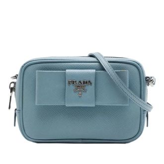 Prada Pre-owned Vintage Bow Crossbody Bag - - Pre-owned - Damen - Blau - ONE SIZE