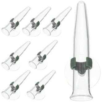 BESPORTBLE 8stücke Teiliges Blumenröhrchen Mit Saugnapf Wasserröhrchen Für Blumen Plastikröhren Zur Nährstoffversorgung Von Blumen Für Floristen Und Blumenarrang
