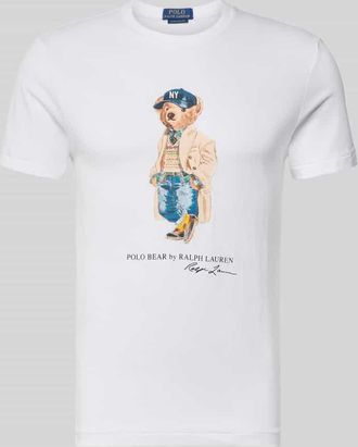 Polo Ralph Lauren Slim Fit T-Shirt aus reiner Baumwolle mit Polo-Bear-Motiv Modell 26/1