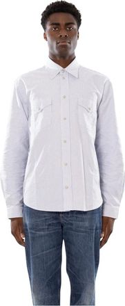 Cycle Homme, Chemises, Blanc, Taille: XL Chemise Rayan Oxford Coton &agrave; Rayures