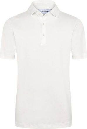 Gran Sasso Glattes Poloshirt aus softem Baumwolljersey in