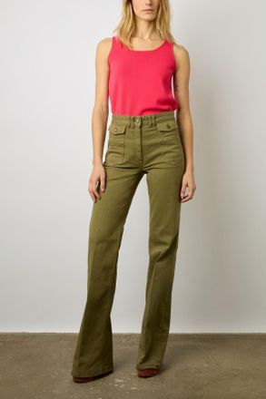 Gerard Darel Jean flare kaki - ANNA - Vert Kaki