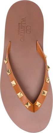 Valentino Garavani Rockstud Sandals - Brown