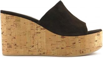 Gianmarco F. Femme, Chaussures, Brun, Taille: 39 EU Mule en camoscio