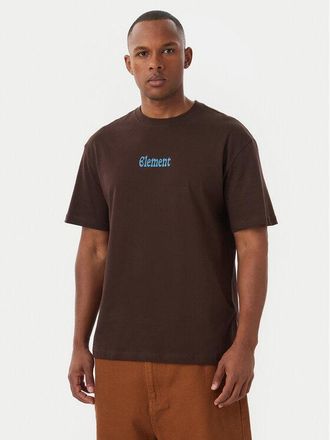Element T-Shirt Bad Doggie ELYZT00560 Dunkelbraun Regular Fit