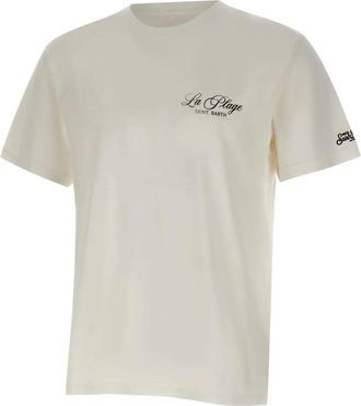 MC2 Saint Barth Homme, Tops, Blanc, Taille: M Portland La Plage T-Shirt