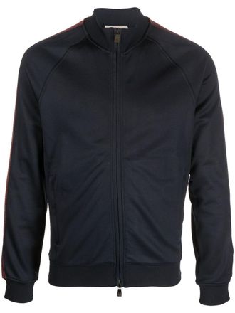 Corneliani sweat zipp&eacute; &agrave; manches longues - Bleu