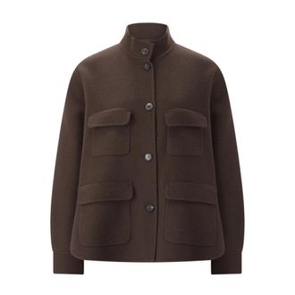 Lareida Klassische Jacke aus Wollmischung - - Jackets - Damen - Braun - S