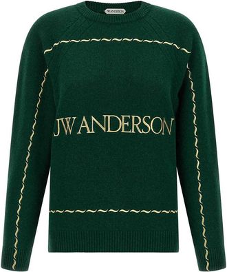J.W.Anderson J. W. Anderson Rundhalspullover - Gr&uuml;n