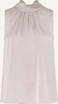 van Laack Van Laack Schluppentop Vl-Catali Aus Satin grau