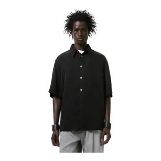 Our Legacy Homme, Chemises, Noir, Taille: M Beyond Shirt Short Sleeve Sage Trail Check Dryline Weave