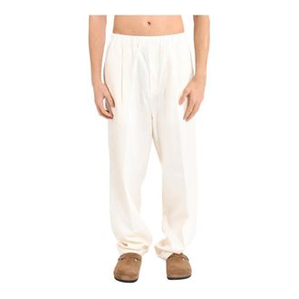 Laneus Homme, Pantalons, Beige, Taille: XL Wide Pantalons