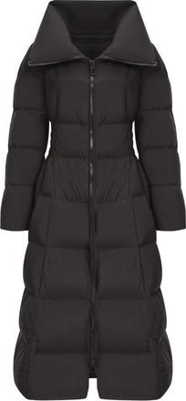 Cesare Gaspari Langer Luxe Daunen-Puffer-Mantel - - Coats - Damen - Schwarzk - L