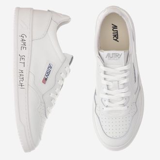 Autry Mens Sneakers Medalist Low White Leather Trainers
