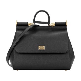 Dolce & Gabbana Femme, Sacs, Noir, Taille: ONE Size Top Handle Shoulder Bag
