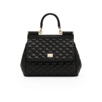 Dolce & Gabbana Femme, Sacs, Noir, Taille: ONE Size Sac &agrave; Bandouli&egrave;re Matelass&eacute; Noir