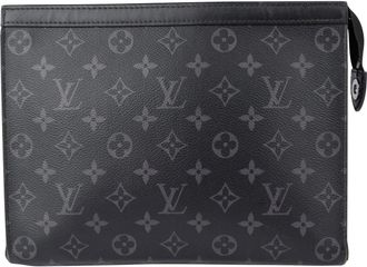 Louis Vuitton Crossbody Bags - Louis Vuitton Canvas Eclipse Monogram Clutch - Gr. unisize - in Schwarz - f&uuml;r Damen