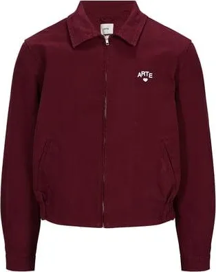 Arte Blouson droite &agrave; logo en coton