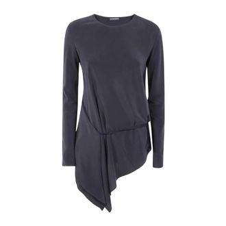Ann Demeulemeester Deana Langarm Asymmetrisches Oberteil - - Blouses & Shirts - Damen - Schwarzk - XS