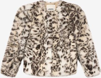 Isabel Marant Manteau Bahria - Femme - &Eacute;cru Et Noir - Taille 36 - Isabel Marant