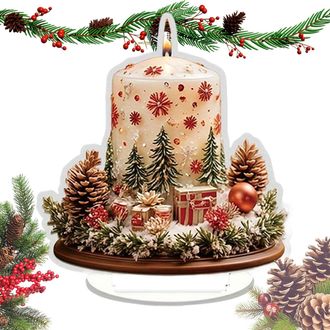 Generico Weihnachtsdekoration aus Acryl, 2D-Dekoration f&uuml;r den Schreibtisch, Partyzubeh&ouml;r und festliche Tischdekoration f&uuml;r B&uuml;cherregal, Fensterbank, Schlafzim