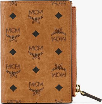 MCM Gefaltetes Brieftasche mit Kartenetui in Visetos Original