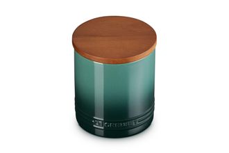 LE CREUSET Le Creuset Signature Salzkeller und Aufbewahrungsbeh&auml;lter mit Holzdeckel, 1,2 qt, Artichaut