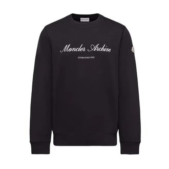 Moncler Signature Logo Sweatshirt - - Sweatshirts & Hoodies - Herren - Schwarzk - M