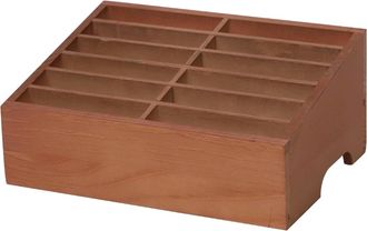 Generic Telefonhalter Aus Holz Mit 48 Steckpl&auml;tzen, Telefonaufbewahrungsbox for Den Unterricht, Robust und Langlebig, Geeignet for Konferenzr&auml;ume und Bildungs