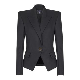 Balmain Grain de poudre 1-Knopf-Jacke - - Jackets - Damen - Schwarzk - M