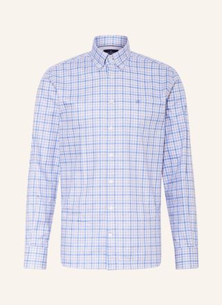 Hackett Hemd Mouline Regular Fit blau