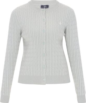 Dreimaster Dreimaster Strickjacke Frauen Salbeigr&uuml;n