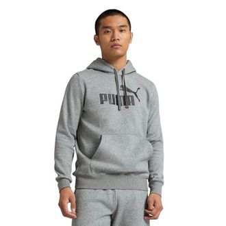 Puma Essentials Sweat &agrave; capuche en polaire avec logo pour homme (grandes tailles disponibles), Gris chin&eacute; moyen Ss25, 4X-Large grand