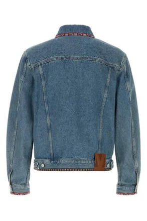 Valentino Garavani 7v3dc04qb0w 558 Mediumbluedenim Giubbini Jacket