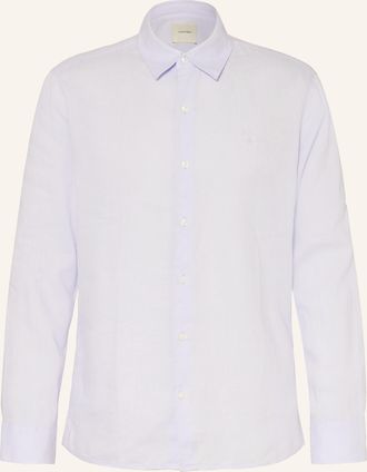 Calvin Klein Hemd Classic Fit Mit Leinen blau