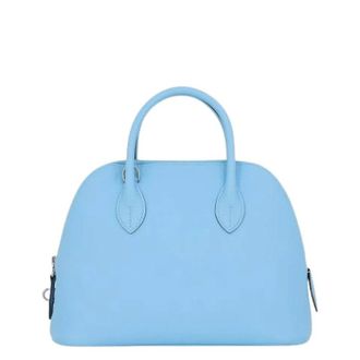 Herm&egrave;s Pre-owned Cuir sacs-main - Femme - Pre-owned - Bleu - Taille: ONE Size