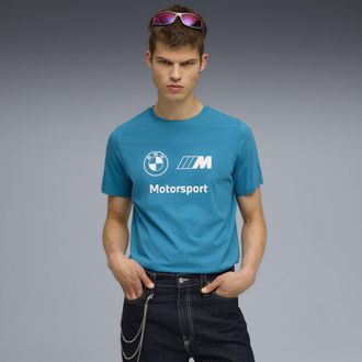 Puma BMW M Motorsport Essentials Logo T-Shirt f&uuml;r Herren, Kleidung, Blau, XL