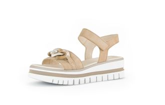 Gabor Damen Plateausandalen, Frauen Sandalen,Best Fitting,offene Schuhe,Strandschuhe,Plateausandaletten,Dicke Sohle,Caramel (Uni),38.5 EU / 5.5 UK