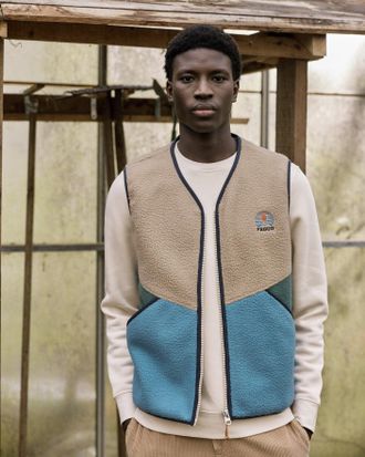 Faguo Veste polaire sans manches beige