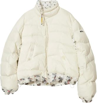 Undercover doudoune à finitions à fleurs - Blanc