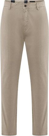 Bomboogie Homme, Pantalons, Beige, Taille: W40 Pantalon Chino en Gabardine avec Micro Imprim&eacute;