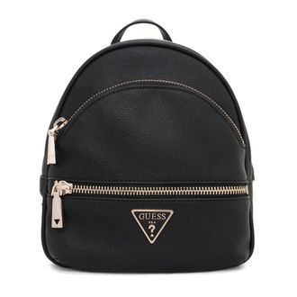 Guess Stylischer Manhattan-Rucksack mit Fronttaschen - - Bags - Damen - Schwarzk - ONE SIZE