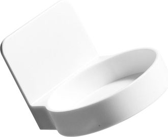 SOLUSTRE Wei&szlig;es Wandregal Bad Ohne Bohren Toilettenartikel Aufbewahrung Halterung F&uuml;r Badezimmer Organizer Praktisch Abnehmbar F&uuml;r Mieter K&uuml;che Schlafzimmer