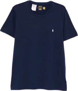 Polo Ralph Lauren Homme, Tops, Bleu, Taille: 2XL T-Shirt Col Rond
