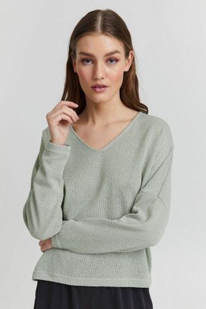 Oxmo V-Ausschnitt-Pullover OXKatla Modischer Pullover