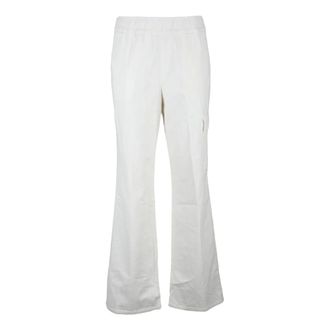 PANICALE Panicale - Cargo in Velluto Pantalons - Femme - Pantalons - Blanc - Taille: 38 FR