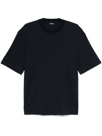 Ermenegildo Zegna t-shirt à col rond - Bleu