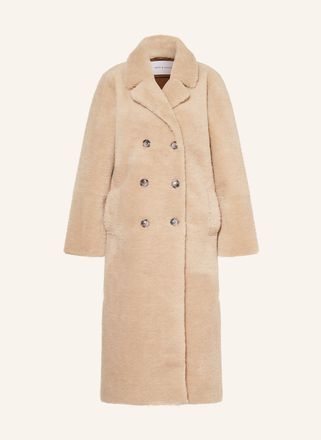 Mrs & Hugs Mrs & Hugs Kunstfell-Mantel beige