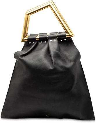 Celine Crossbody Bags - Leather Open Triangle Sac Handbag - Gr. unisize - in Schwarz - f&uuml;r Damen